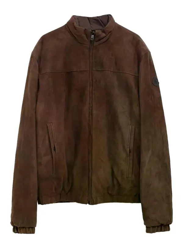 Moncler Suede Jacket - Brown