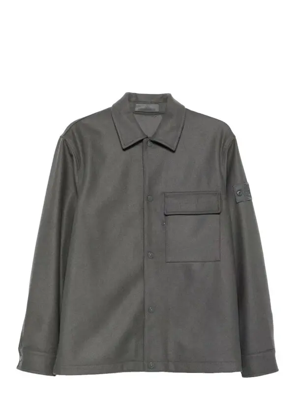 Stone Island Patch-pocket Shirt Jacket - Grey