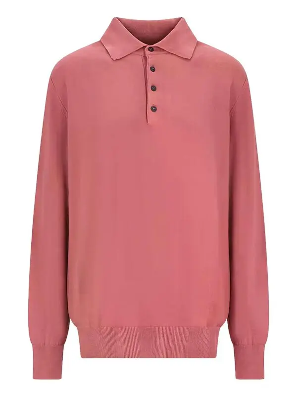 CANESSA Polo-neck Sweater - Pink