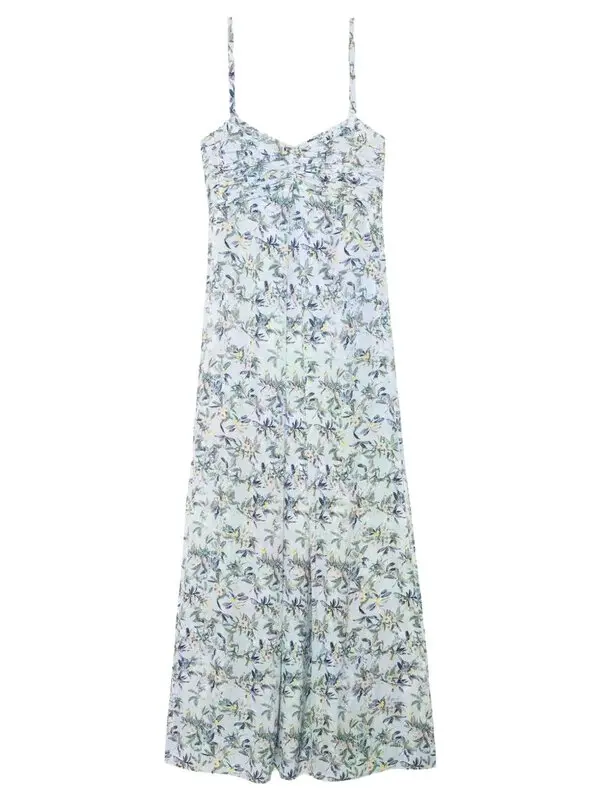 Zadig&Voltaire Floral-pattern Maxi Dress - Blue