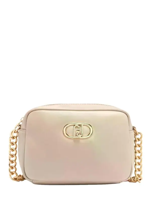 Liu Jo Logo-plaque Cross Body Bag With Chain Strap - Neutrals