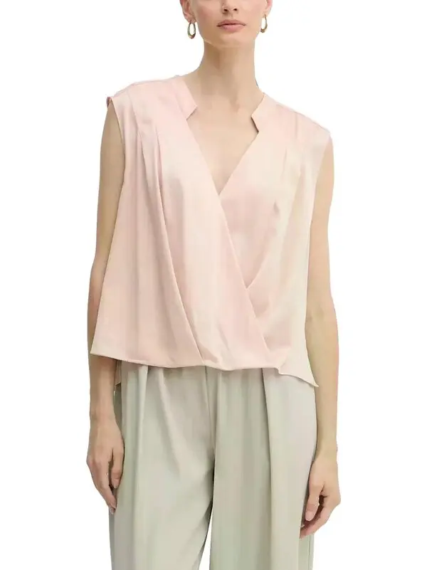 BOSS Sleeveless Wrap Top - Pink