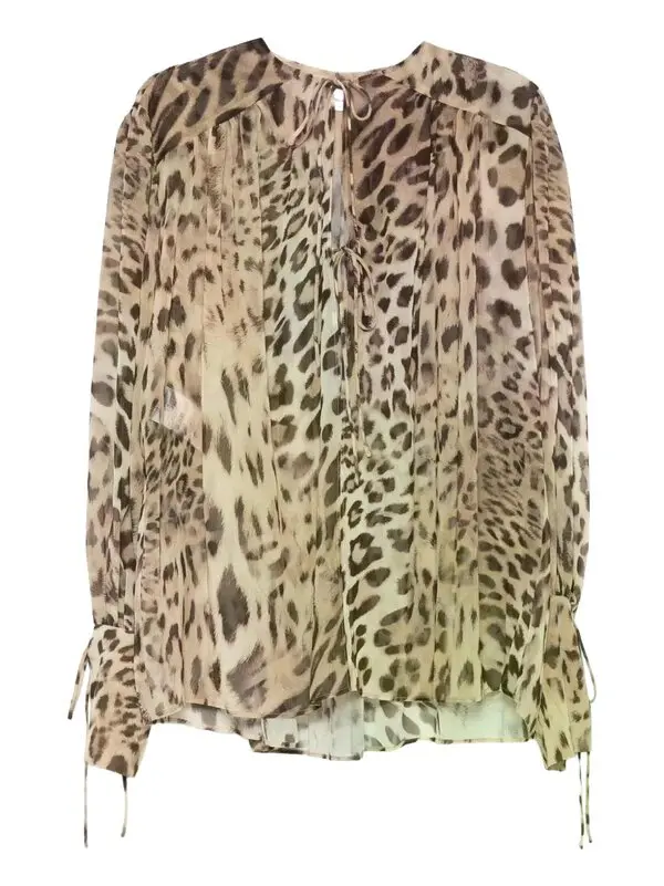 Andamane Leopard-print Blouse - Neutrals