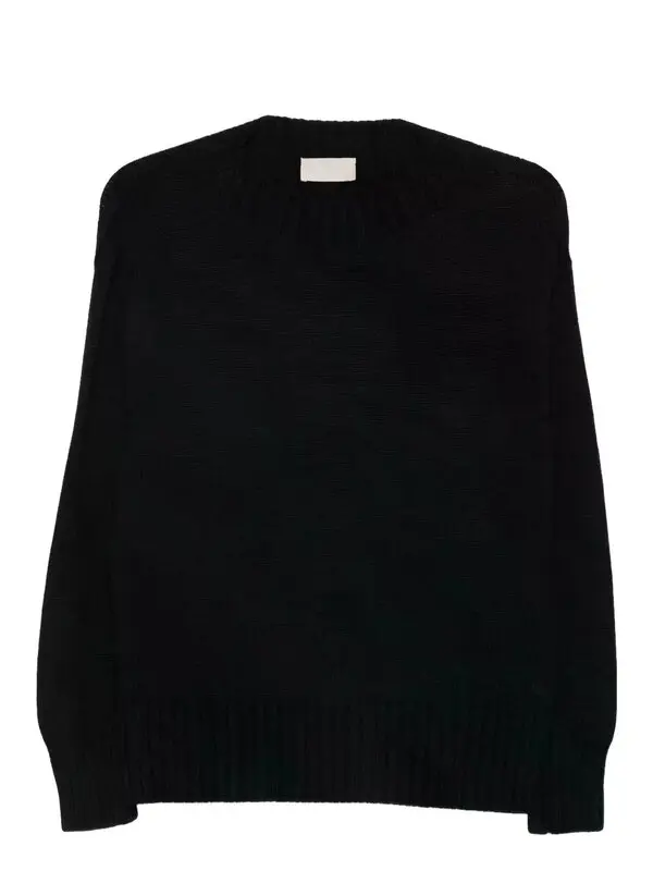 DRUMOHR Round-neck Wool Sweater - Black