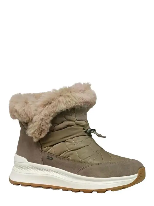 Geox Quilted Faux-fur Boots - Neutrals