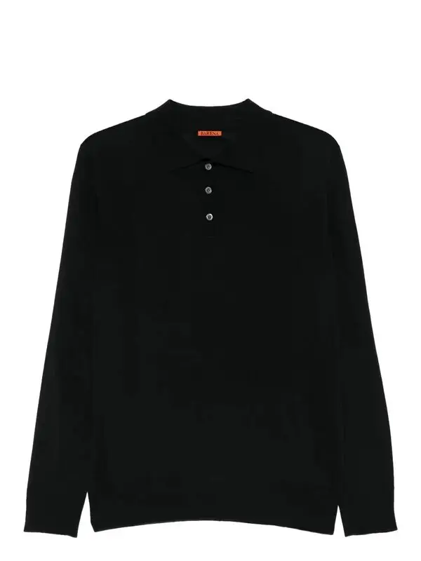 Barena Venezia Long-sleeve Polo Shirt - Black