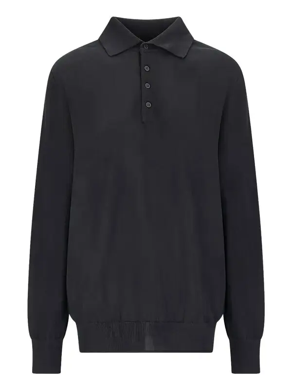 CANESSA Polo-neck Sweater - Black