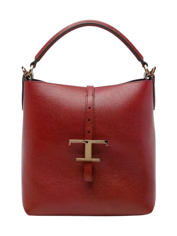 TOD'S T-buckle Bucket Bag - Red