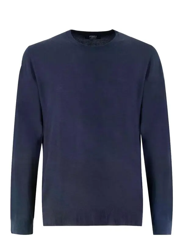 Fedeli Long-sleeve Sweater - Blue