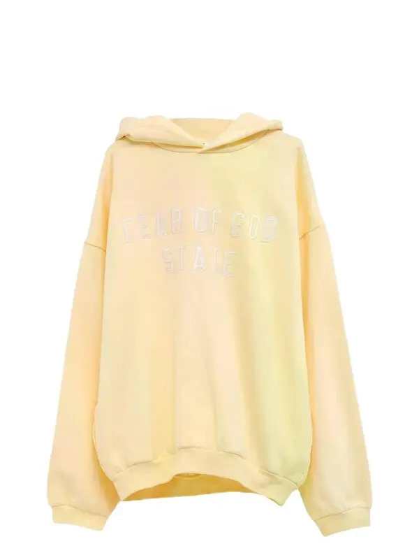 Fear Of God Embroidered Logo Hoodie - Yellow