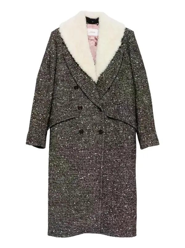 Dorothee Schumacher Double-breasted Tweed Coat - Brown