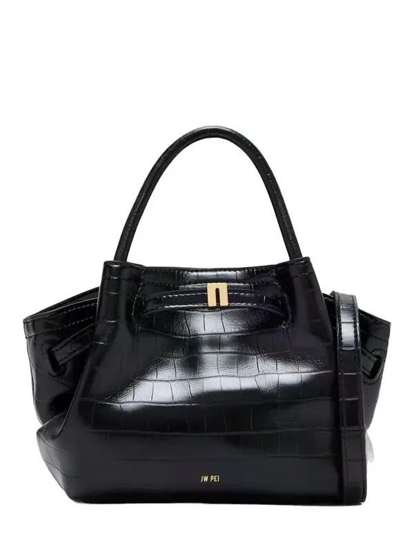 Jw Pei Hana Croc-effect Mini Tote - Black