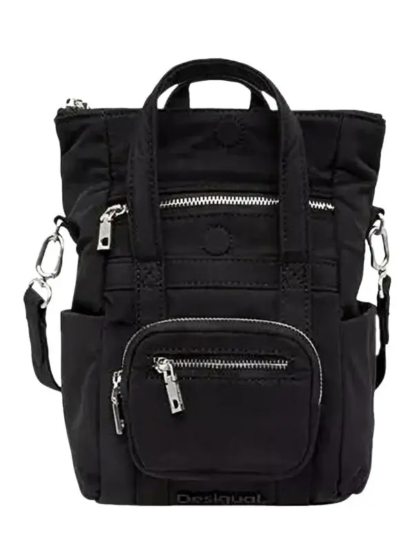 Desigual Zip-fastening Multi-pocket Backpack - Black