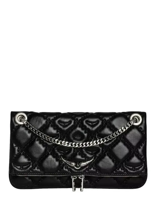 Zadig&Voltaire Rock Ii Quilted-effect Satchel - Black