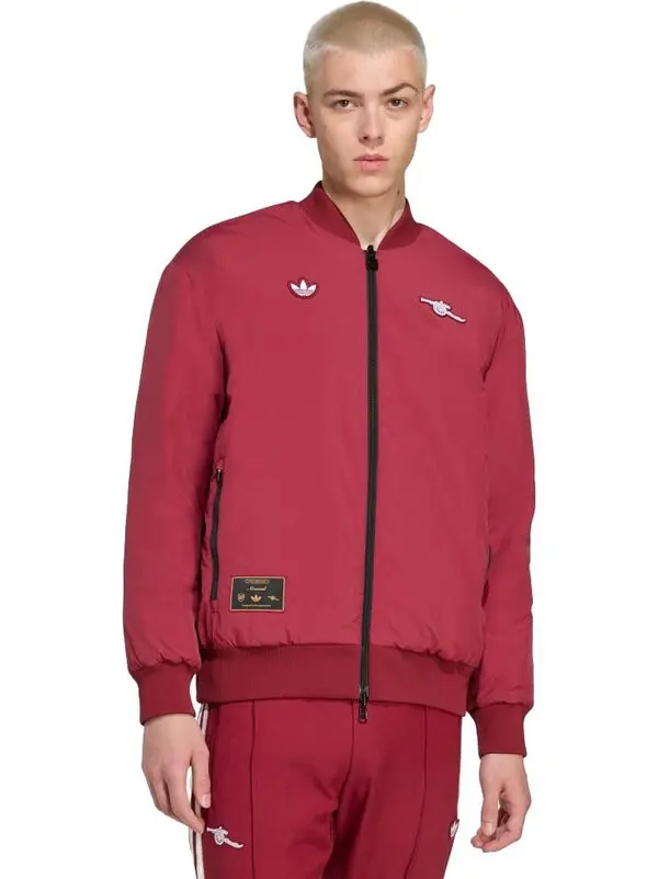 Adidas Arsenal Terrace Icons Jacket - Team Coll Burgundy 2 / Black