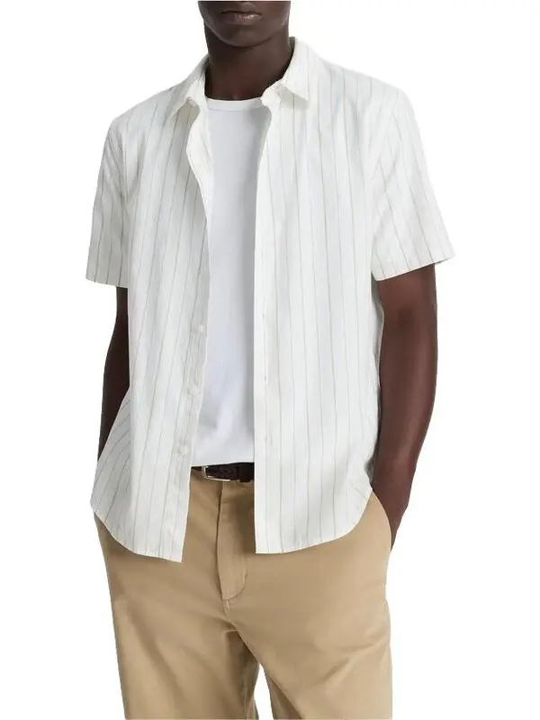Vince Chatsworth Cotton Shirt - Stripe