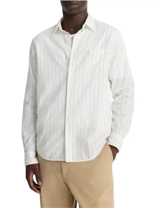 Vince Chatsworth Cotton Oxford Shirt - Stripe