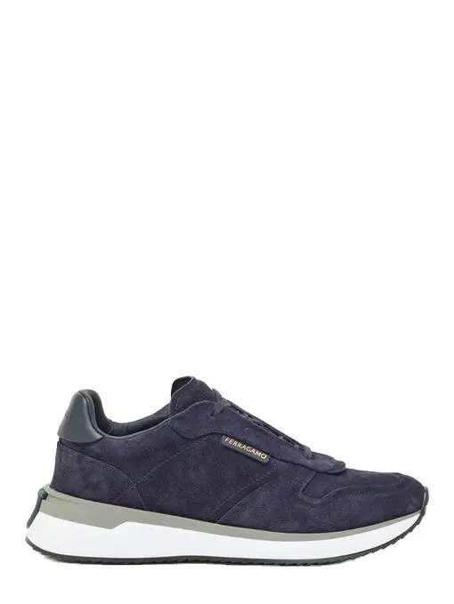 FERRAGAMO Low-cut Trainer - Navy