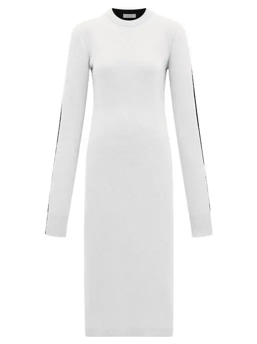 FERRAGAMO Two-tone Knitted Dress - Black / White