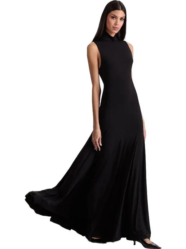 Alice + Olivia Augusta Open Back Maxi Dress - Black