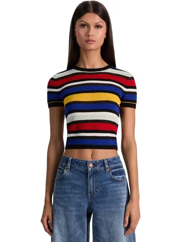 Alice + Olivia Ciara Striped Pullover - Stripe
