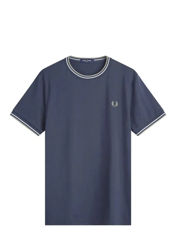 Fred Perry Twin Tipped T-shirt - Drkairf/lic/bayl