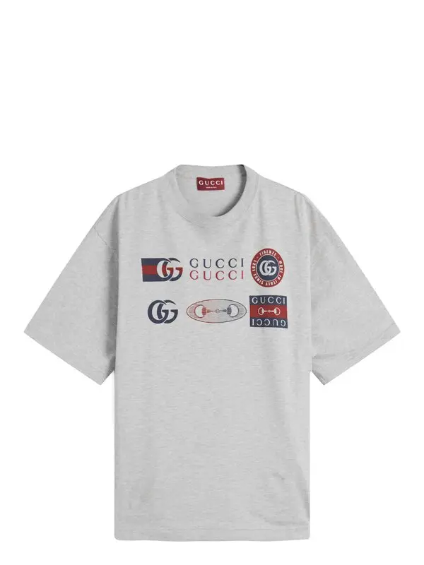 Gucci Motocross Logo T-shirt - Grey