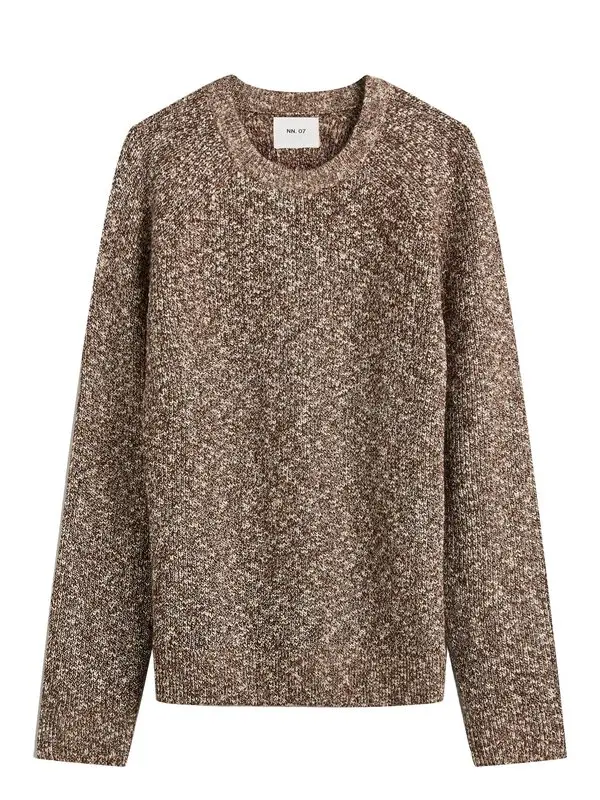 Nn07 Jacobo Boucle Ribbed Jumper - Demitasse