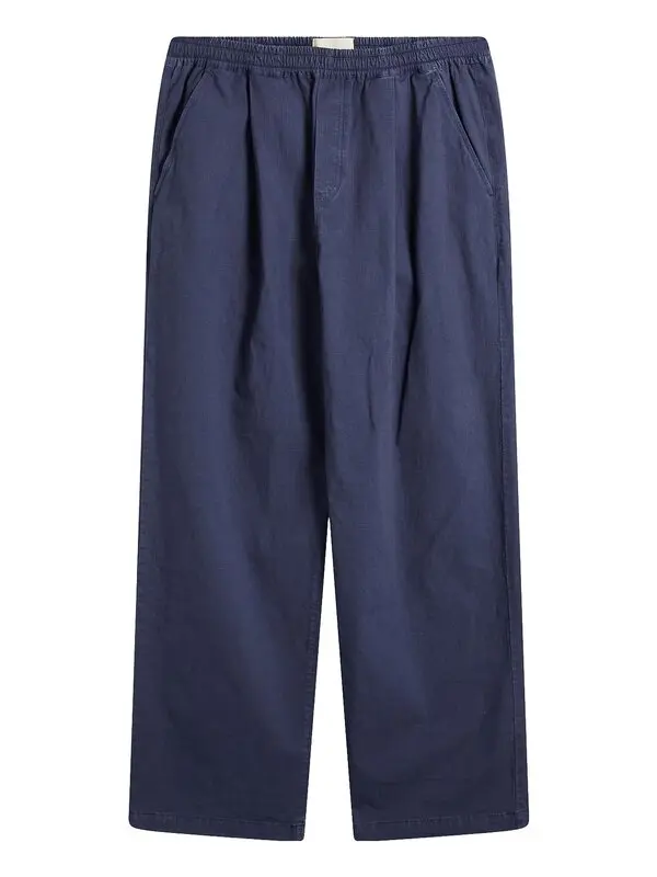 Folk Drawcord Loose Trouser - Rich Navy Ripstop