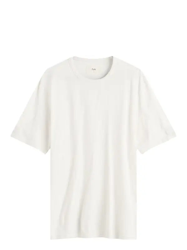 Folk Relaxed Assembly T-shirt - Ecru Nep