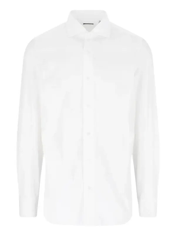 FINAMORE 1925 Long-sleeve Shirt - White