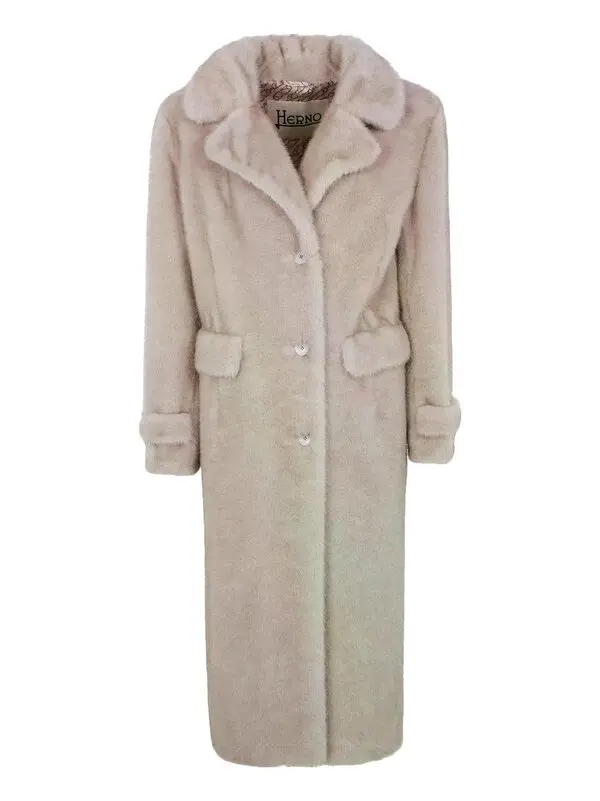 Herno Buttoned Flap-pocket Coat - Neutrals