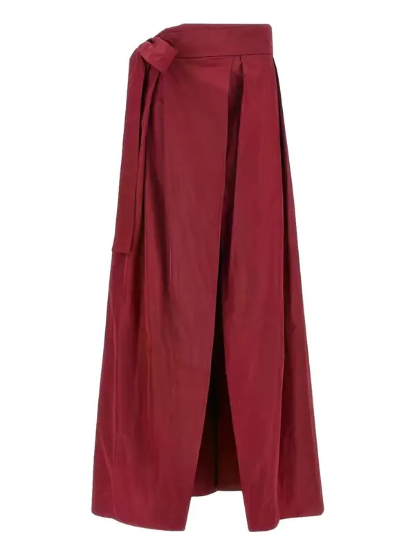 Pinko Pleated Maxi Skirt - Red