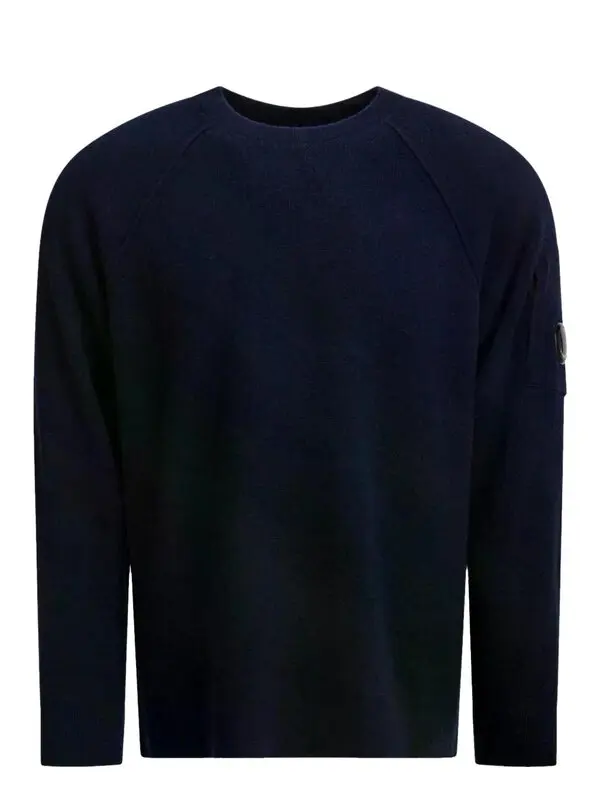 C.P. COMPANY Raglan-sleeve Pocket Sweater - Blue