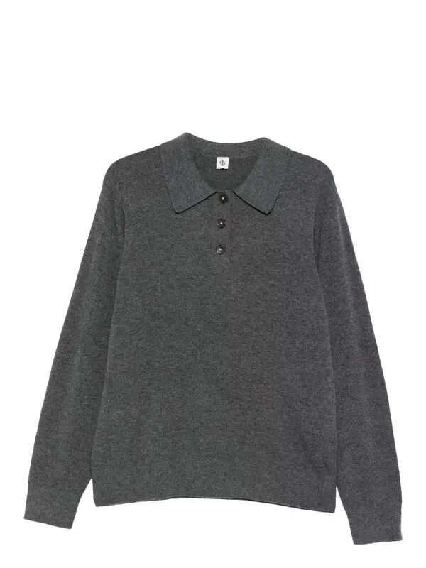 THE GARMENT Como Button Polo Top - Grey
