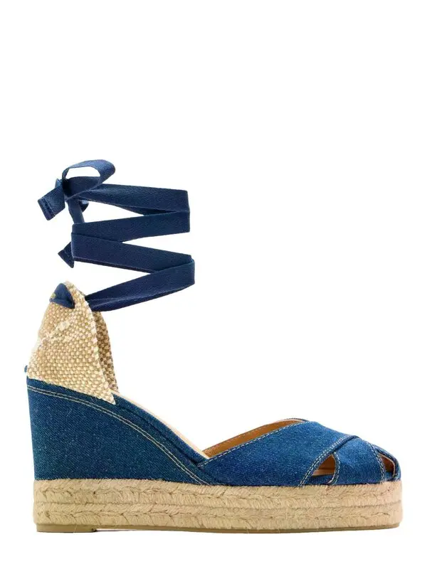 CastaÑer 110mm Denim Wedge Espadrilles - 308 Jeans