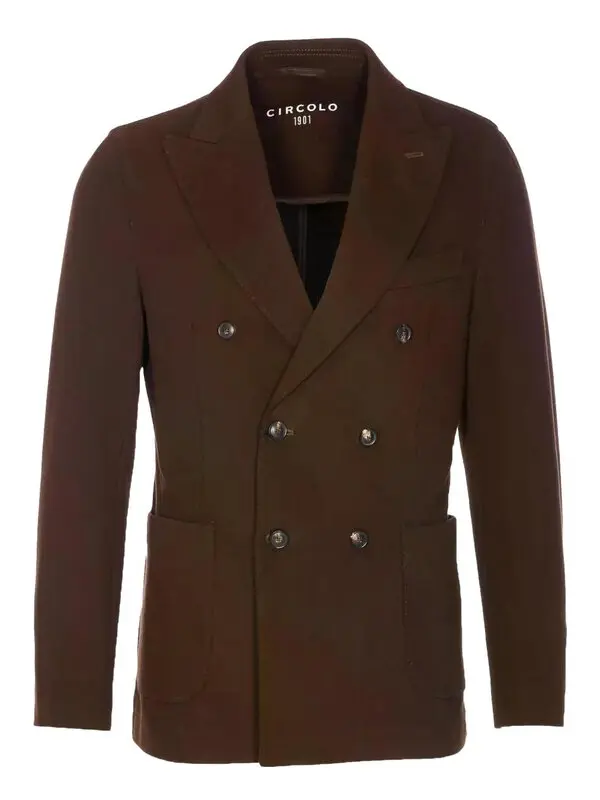 CIRCOLO 1901 Double-breasted Blazer - Brown