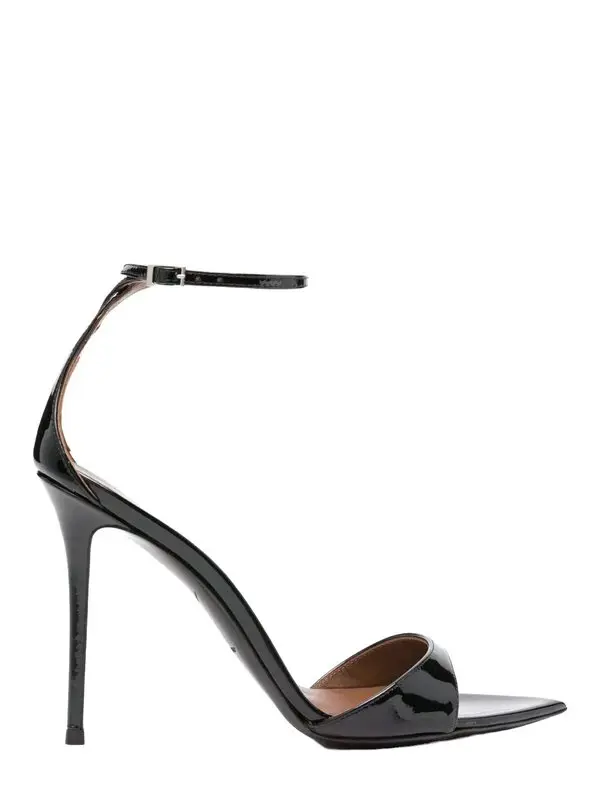GIUSEPPE ZANOTTI 105mm Intriigo Leather Sandals - Black