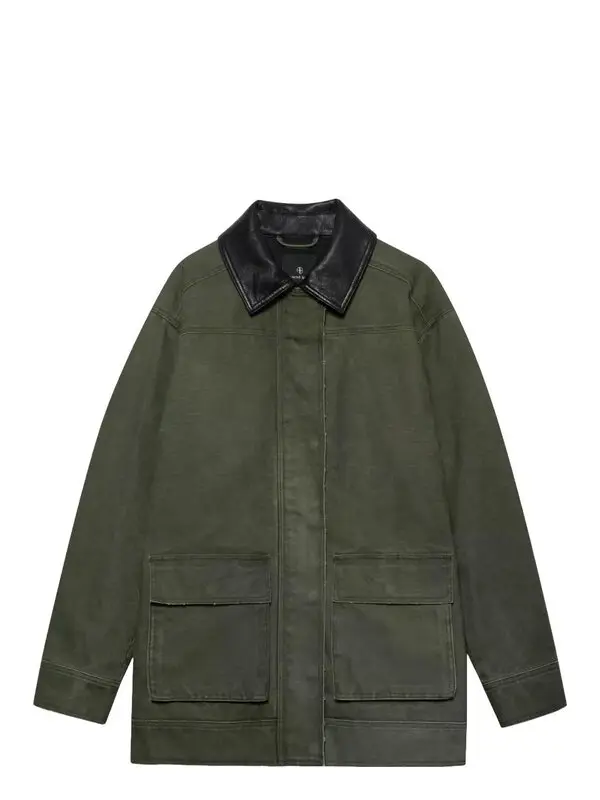 ANINE BING Sean Patch-pocket Military Jacket - Green