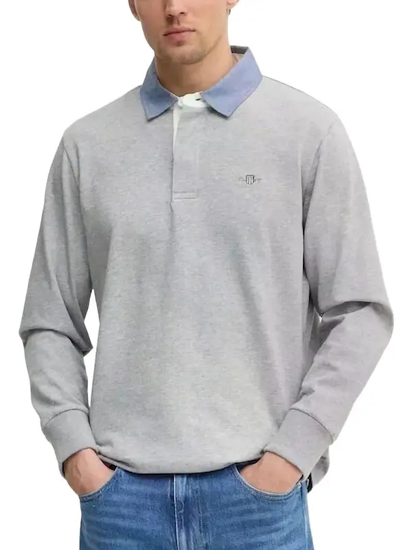 Gant Cotton Polo Shirt - Grey