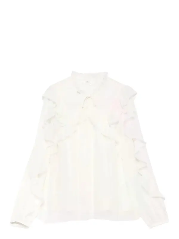 Ba&sh Ruffled Blouse - White