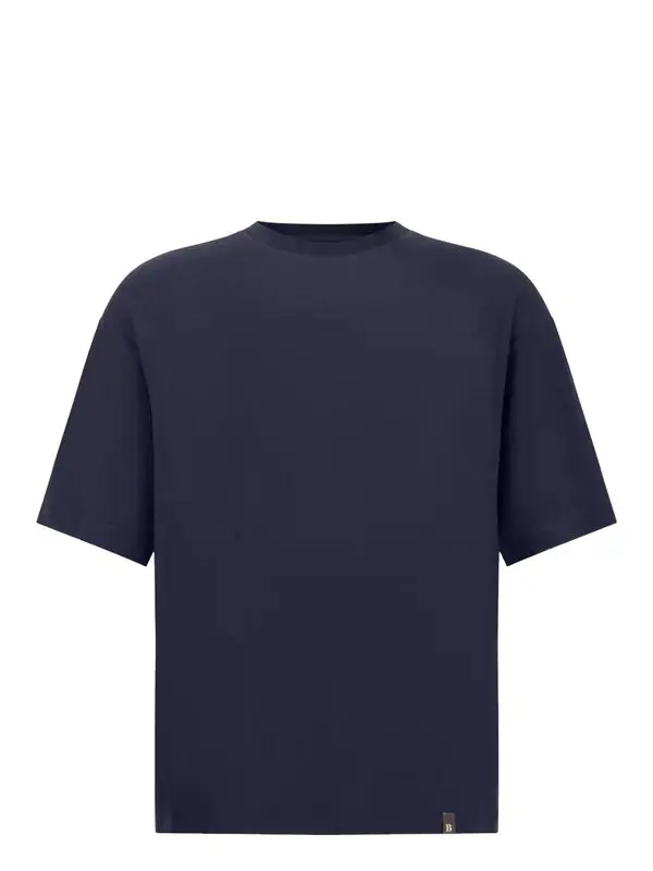 Boggi Milano B-tech Logo-appliqué T-shirt - Blue