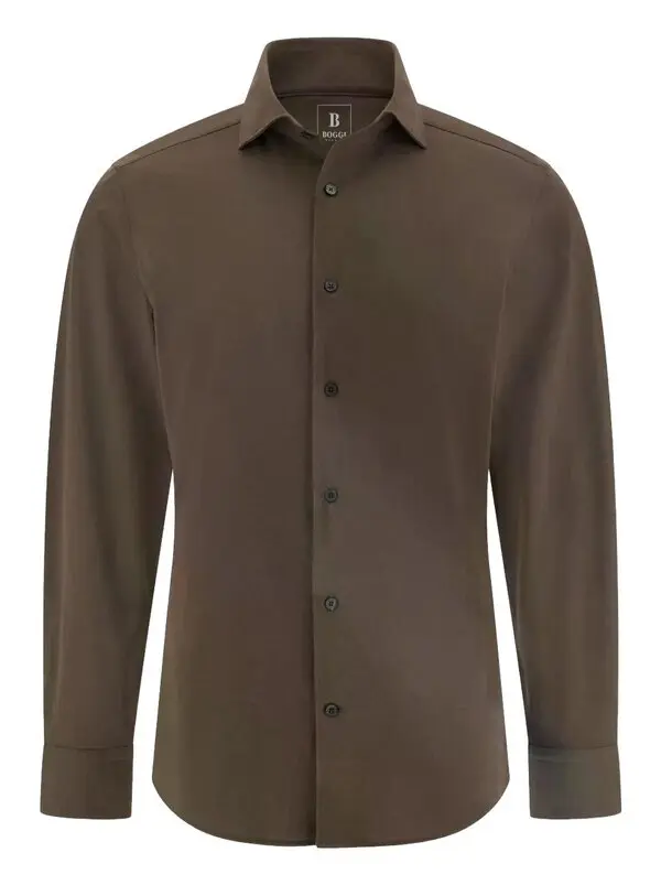 Boggi Milano Long-sleeve Shirt - Brown