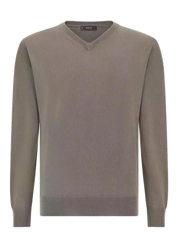 Boggi Milano V-neck Sweater - Grey