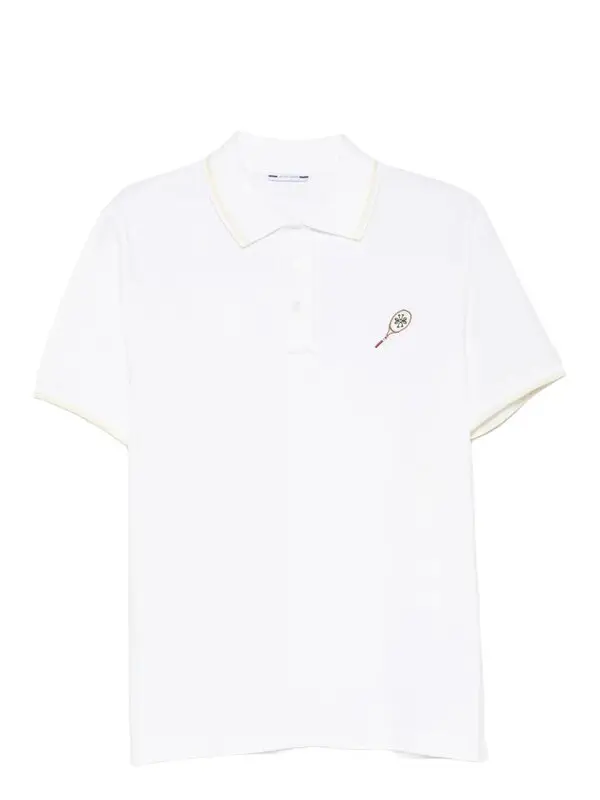 Jacob Cohen Tennis-embroidered Polo Shirt - White