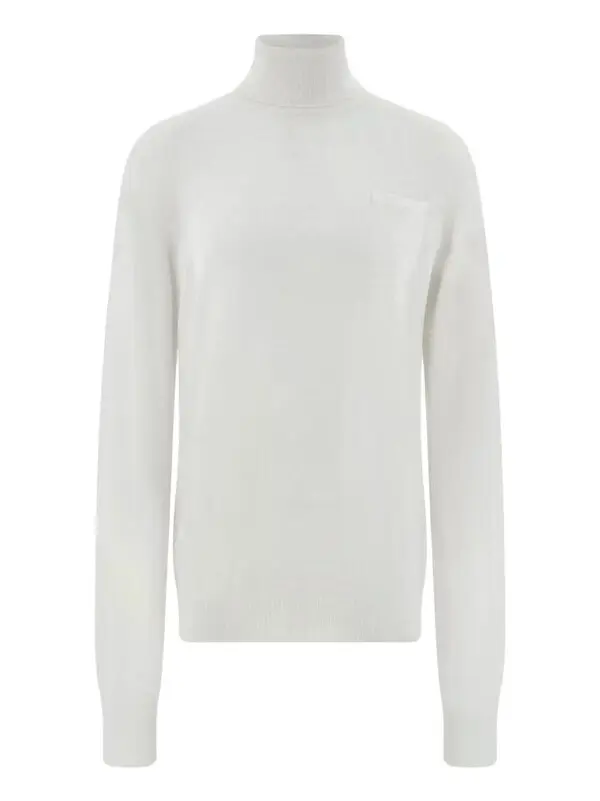 FERRAGAMO Turtleneck Sweater - White