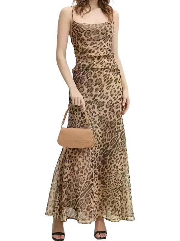 Bardot Leopard-print Maxi Skirt - Brown
