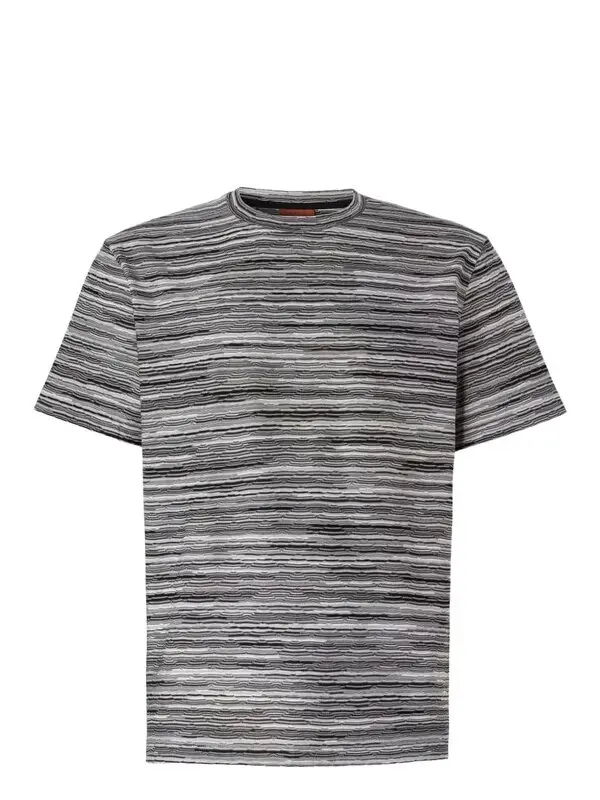 Missoni Striped Crew-neck T-shirt - Grey