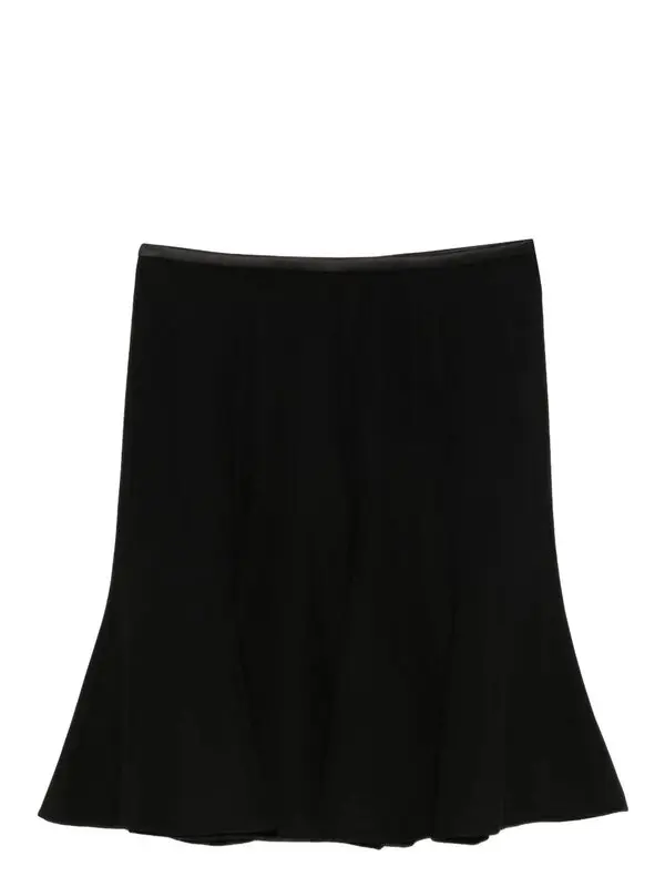 Emporio Armani Flared Mini Skirt - Black