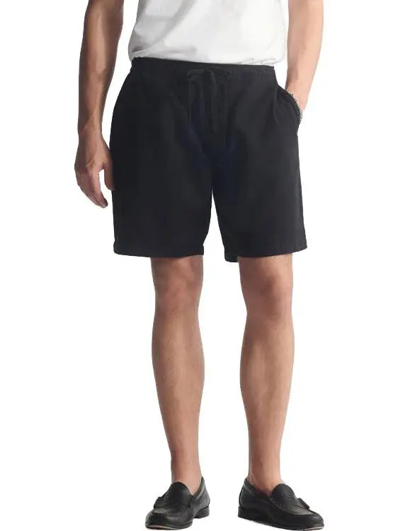 Brooklyn Industries Cotton & Linen Loose Fit Shorts - Black